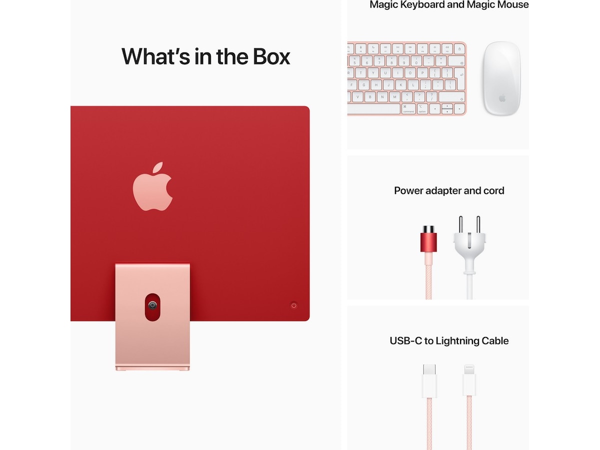 iMac 24 4.5K (2021) 256GB Rosa -Demo - KomplettBedrift.no