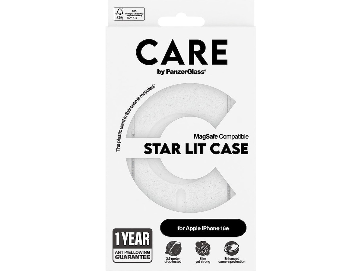 PanzerGlass CARE iPhone 16e Urban Combat MagSafe deksel (star lit) - Deksel til mobiltelefon ...