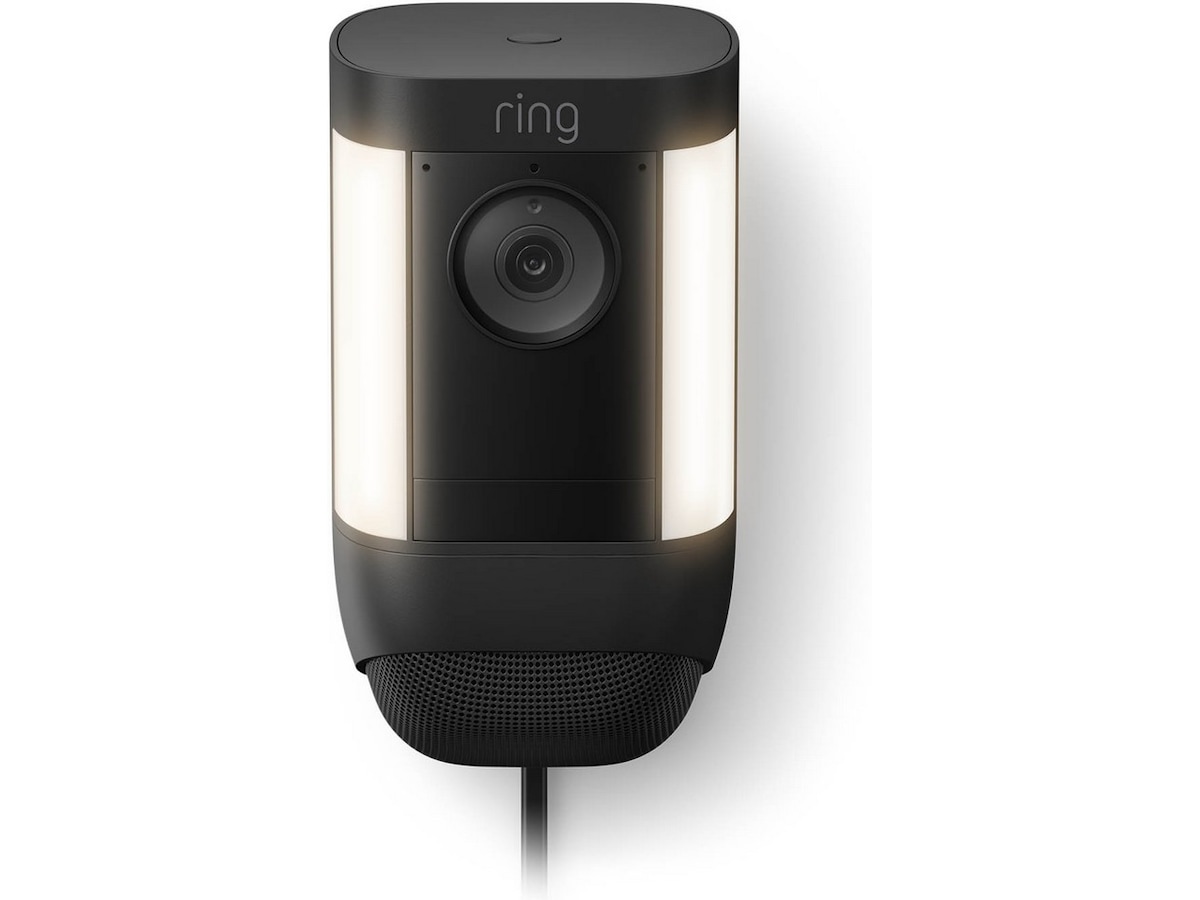 Ring Spotlight Pro Overvåkningskamera (sort) | KomplettBedrift.no