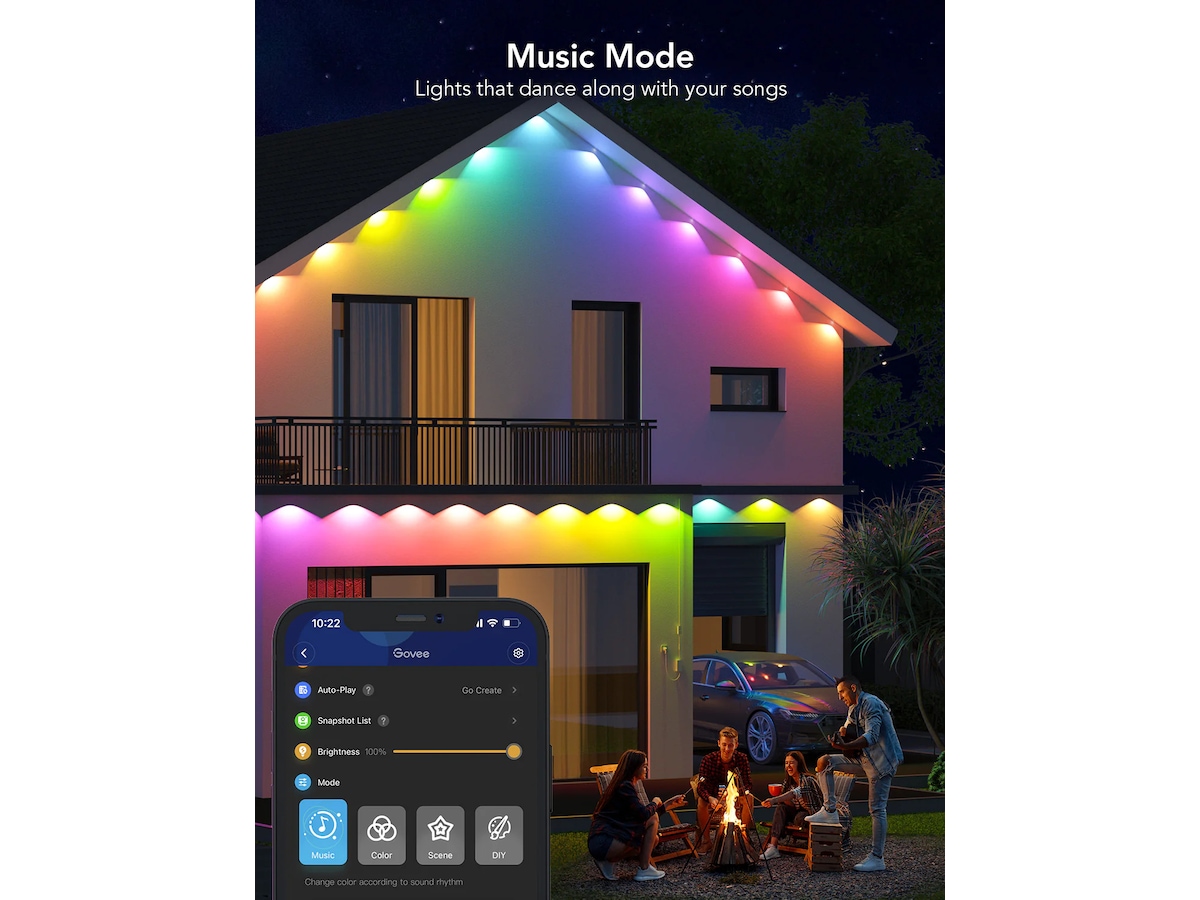 Govee Permanent Utendørs Lys 30m | KomplettBedrift.no