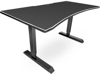 Svive Altair Gaming Desk matt sort med hvite sømmer | KomplettBedrift.no