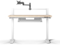 Corsair Platform:4 Elevate skrivebord (hvit/lys tre) - Gaming desk ...