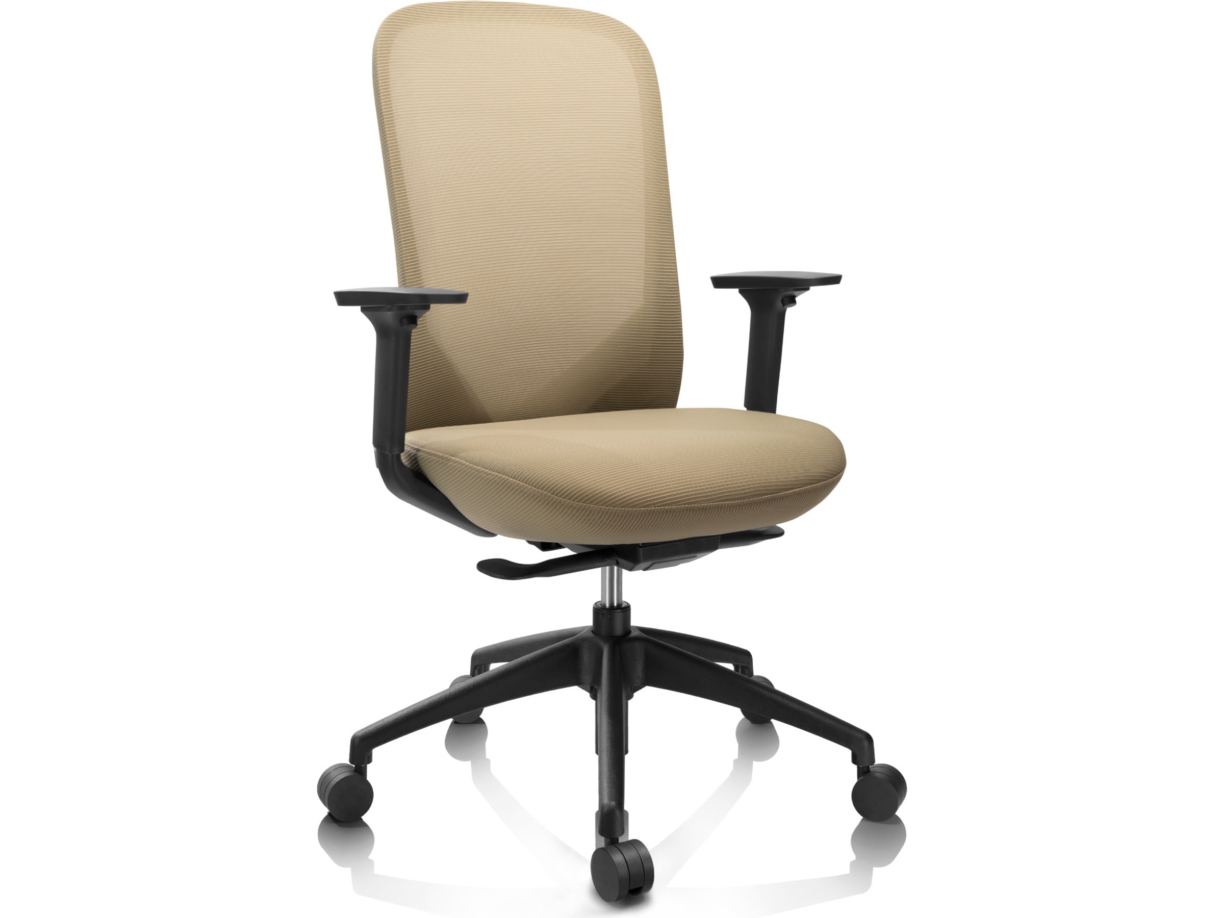 Ergonomisk kontorstol design beige | KomplettBedrift.no
