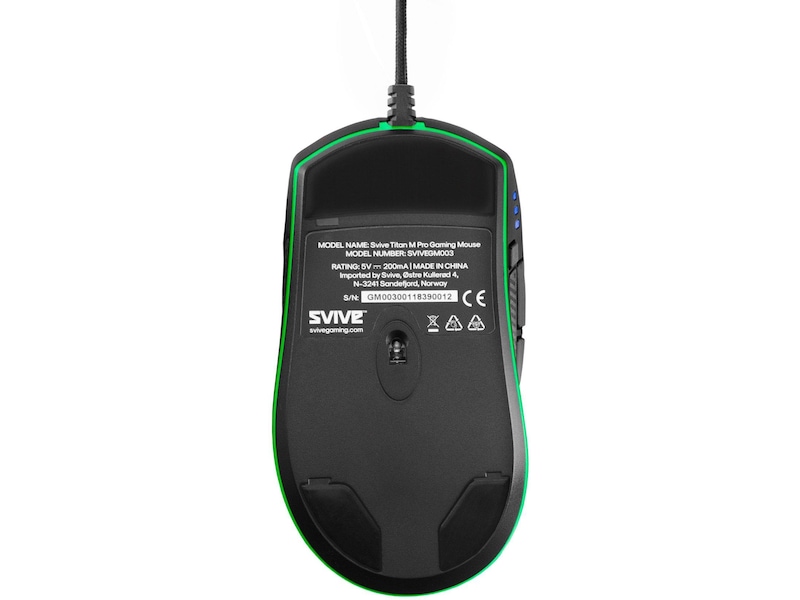 Svive Titan M PRO RGB Gaming Mus - KomplettBedrift.no