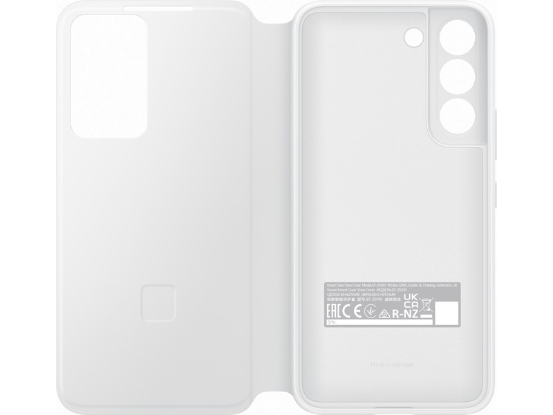 Samsung Galaxy S22 Smart Clear View Deksel (hvit) - KomplettBedrift.no