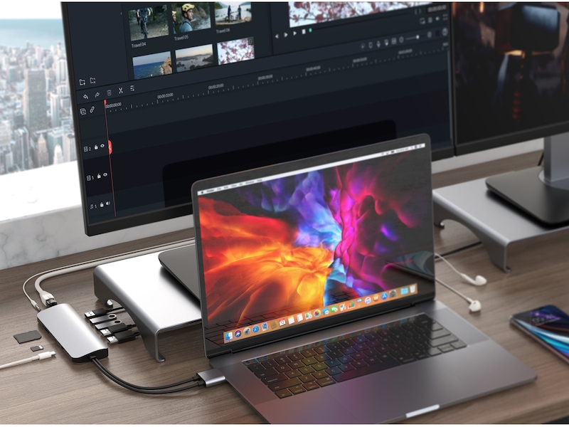 HyperDrive VIPER 10-i-2 USB-C Hub (grå) -B-Grade - KomplettBedrift.no