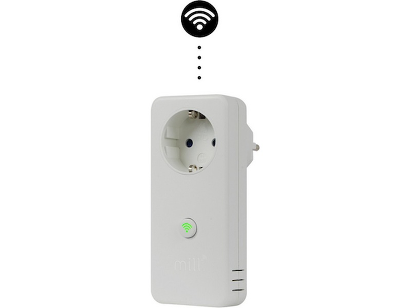 Mill Steel IB250 Panelovn 250W + WiFi Socket Gen 3 (hvit ...