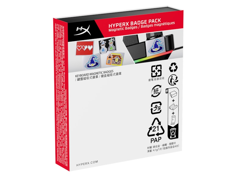 HyperX 8 Bit Series Magnetic Badge | KomplettBedrift.no