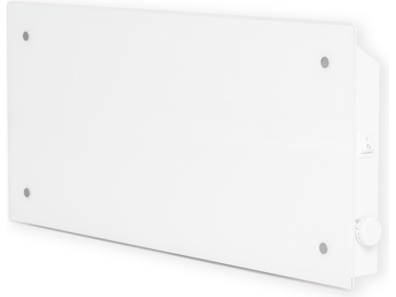 Adax Eco Basic panelovn glass 1000W (hvit) | KomplettBedrift.no