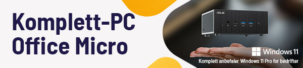 Komplett Office Micro - Liten PC som gjør hele jobben - KomplettBedrift.no